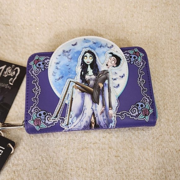 Loungefly | Bags | Loungefly Corpse Bride Moon Lenticular Butterfly Zip ...